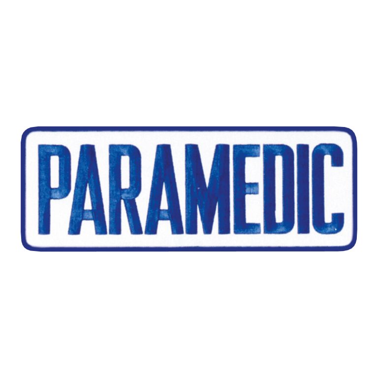 4" X 11" Paramedic Patch - Premier Emblem manufactures emblems ...
