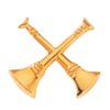 Fire Dept 3/4" Crossed Fire Horns - Premier Emblem manufactures emblems ...