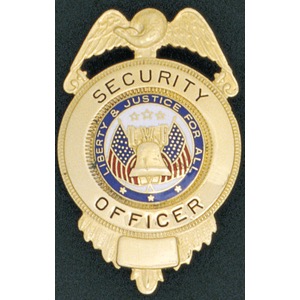 SECURITY OFFICER CUTOUT- GOLD SAFETYCATCH - Premier Emblem manufactures ...