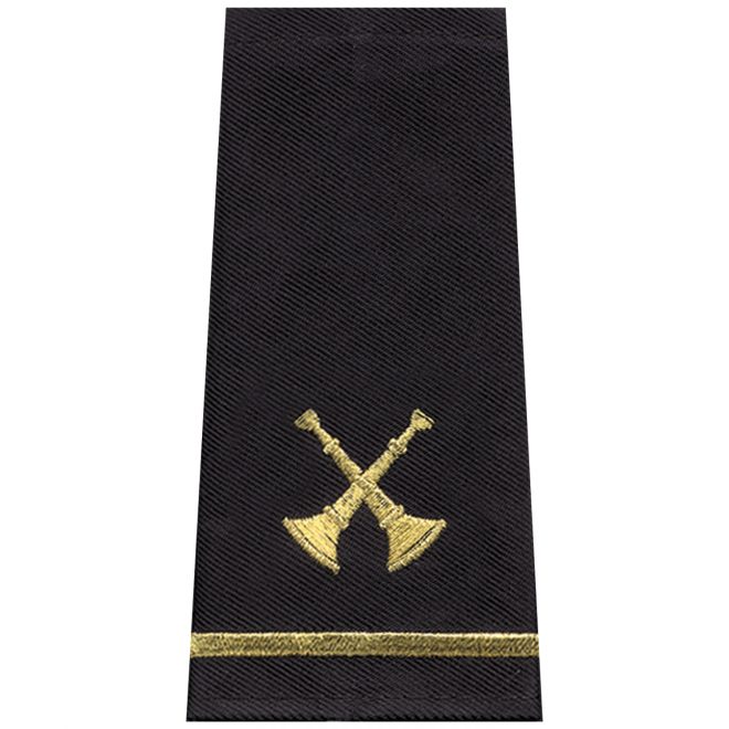 Two Crossed Bugle Custom Shoulder Boards - Premier Emblem manufactures ...
